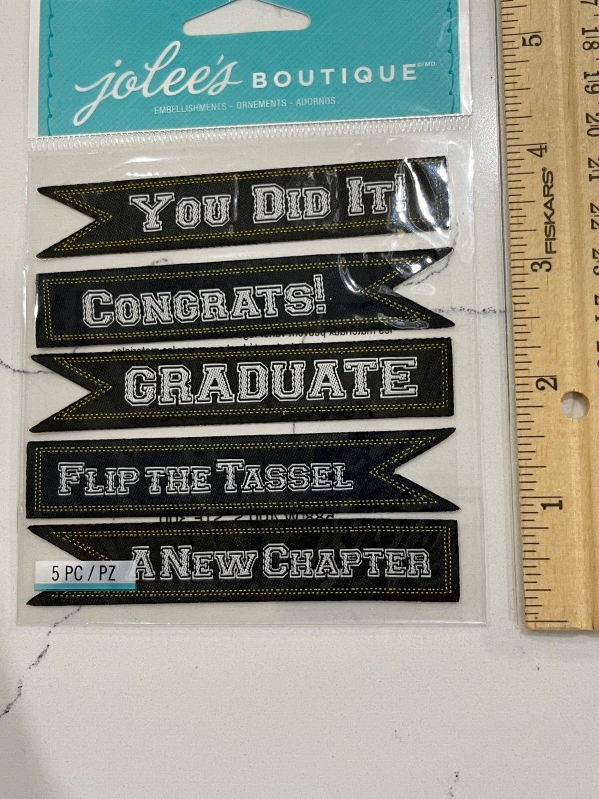 Jolees Boutique Graduation Banner Embellishments ~ You Did It! A New ...