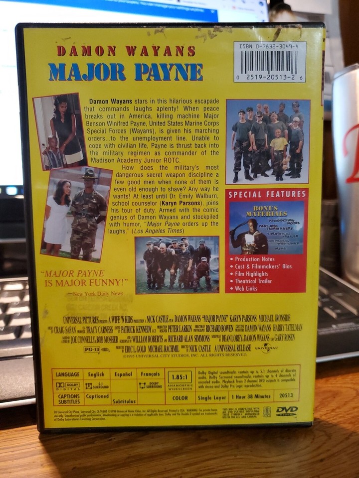 Major Payne (DVD, 1995) Damon Wayans 25192051326 | eBay