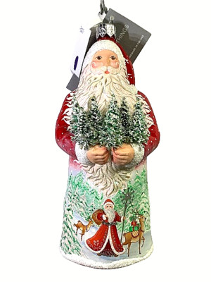 Patricia Breen The Grove Santa Red Cloak Holding Trees #3747 2017 5.75 ...