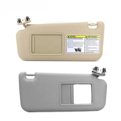 Beige Grey Car Sun Visor Left Right Side Driver Side Passenger Side Sun ...