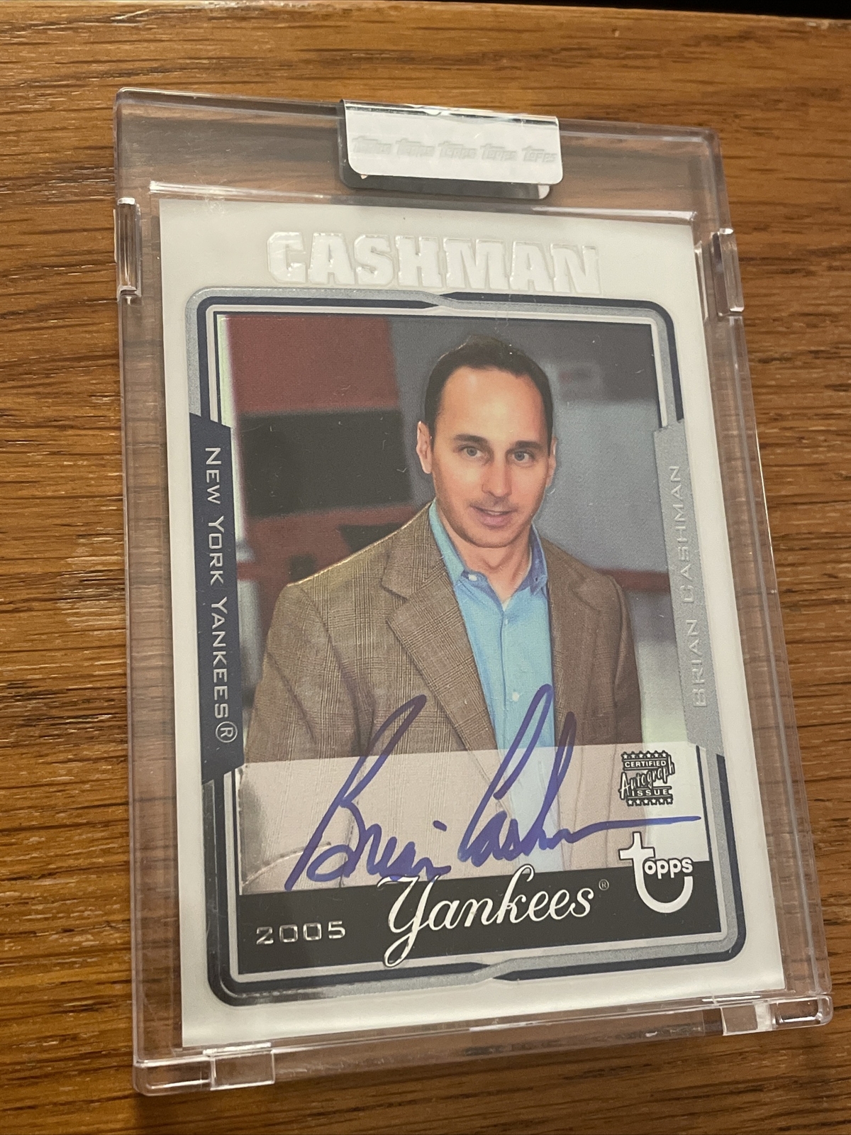 2005 Topps Uncirculated #TA-BC Brian Cashman Signed Card Auto MINT VERY ...