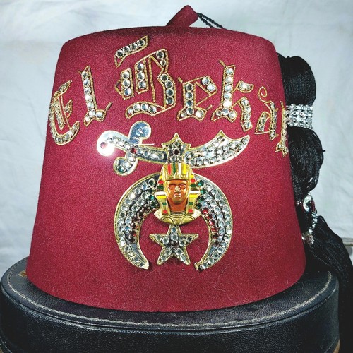 Custom Made Shriner's (Free Mason) Fez with Original Hat Box | eBay