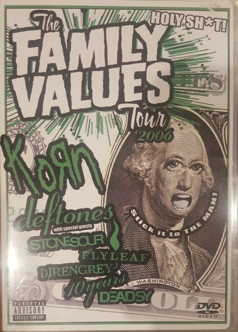 THE FAMILY VALUES TOUR 2006 DVD LIVE MUSIC VIDEO KORN DEFTONES DEADSY ...