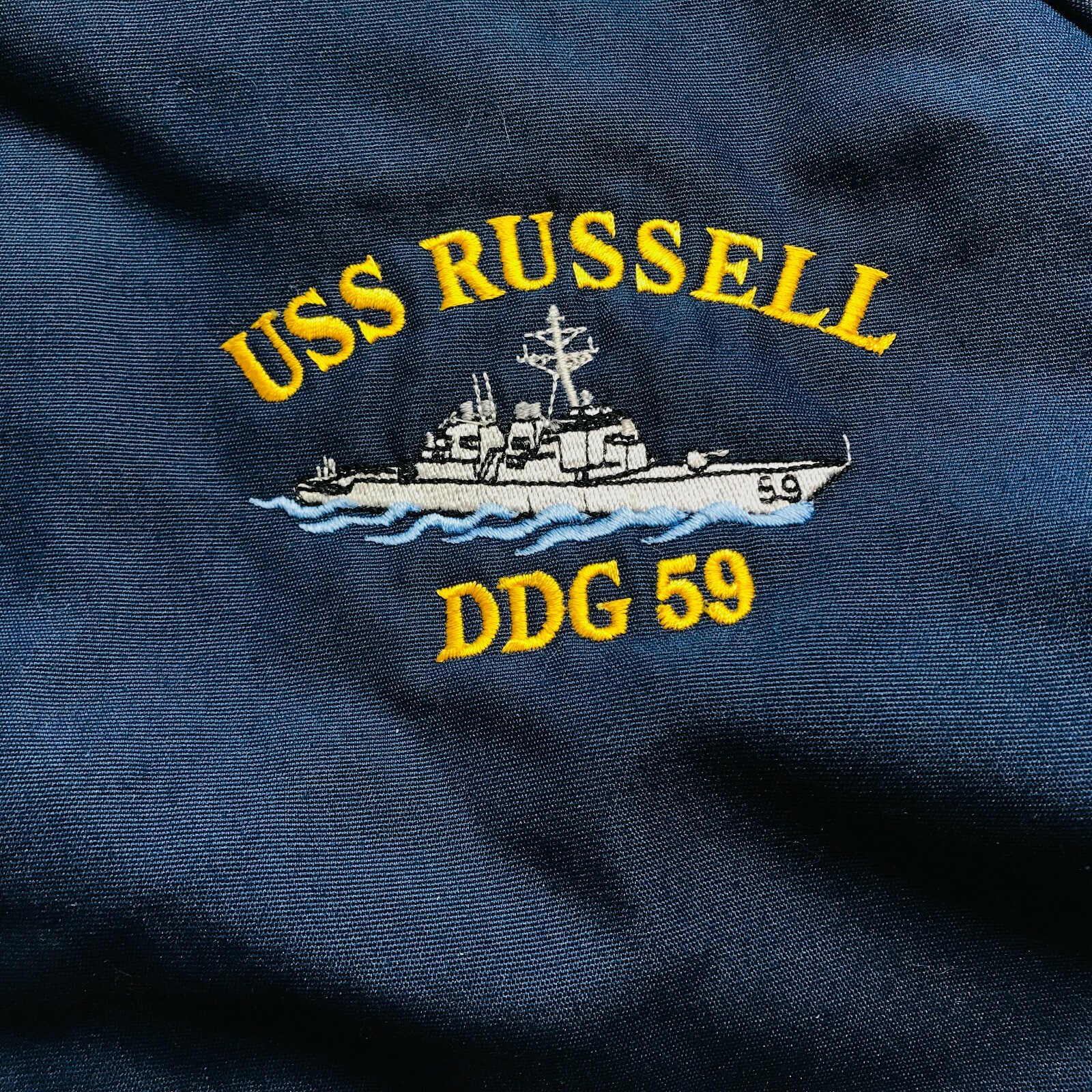 Vintage Official USS RUSSELL DDG-59 DESTROYER Snap Bu… - Gem