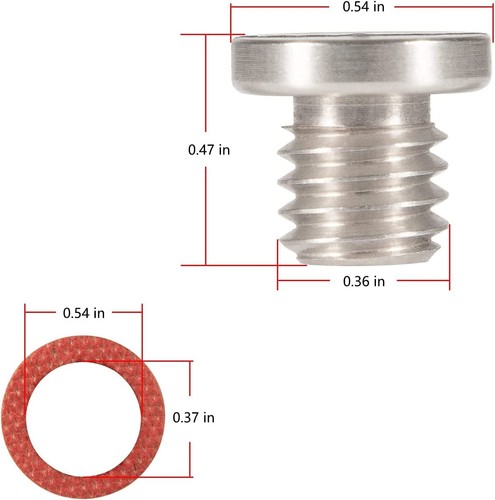 Drain Plug Screw+Gasket Kits 10-79953A2 10-79953Q2 For Mercruiser Alpha ...