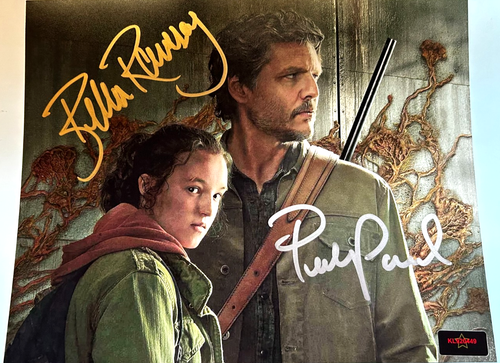 PEDRO PASCAL + BELLA RAMSEY Signed (LAST OF US) 8x10" Authentic ...