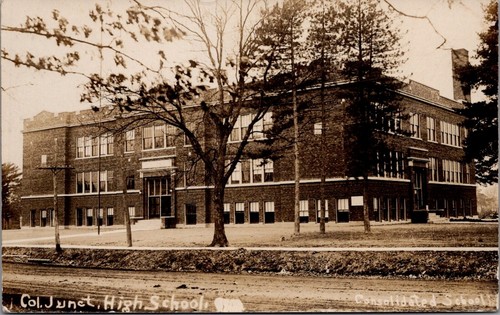 High School, COLUMBUS JUNCTION, Iowa, Real Photo Postcard | eBay