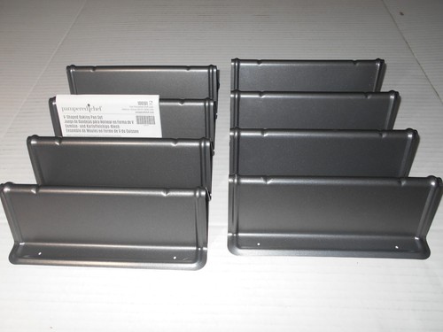 Pampered Chef V-Shaped Baking Pans, Non Stick, Taco Holders, Set of 2 ...