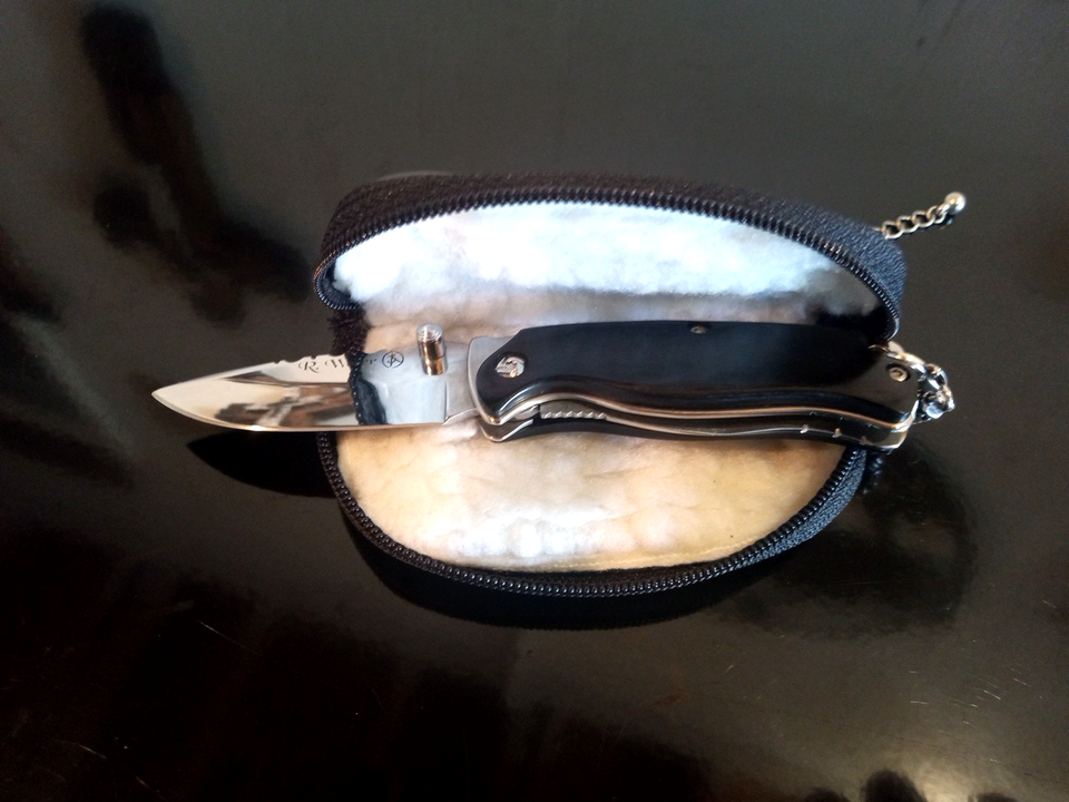 R. WEBER, Rare Vintage CUSTOM, 1 of 1, 5.25'' (open) PocketKnife w/2.25 ...