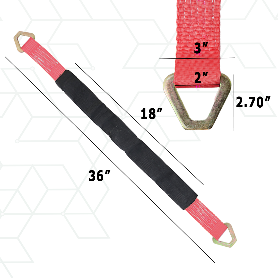 Boxer Axle Straps 4 Pack - 10,000lb Car Hauler Trailer Auto Truck Tie ...