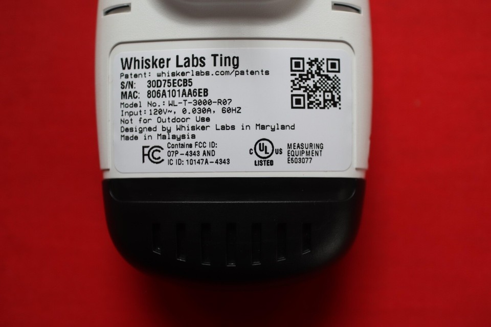 TING SMART HOME ELECTRICAL FIRE SAFETY DEVICE BY WHISKER LABS, WL-T ...