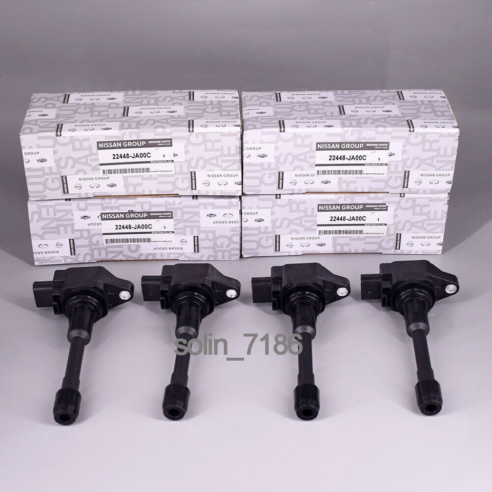 4PCS Ignition Coil 22448-JA00C For Nissan Altima Rogue Sentra Versa ...