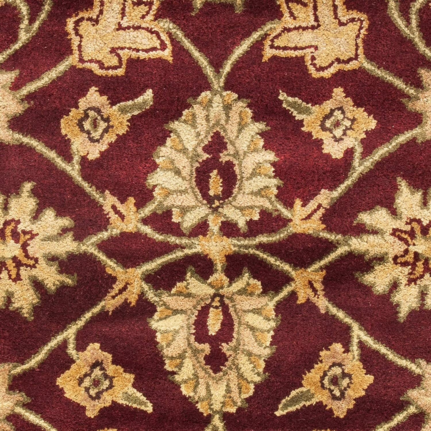 Long Runner Traditional Oriental Hand Tufted Wool Burgundy Rug **FREE ...