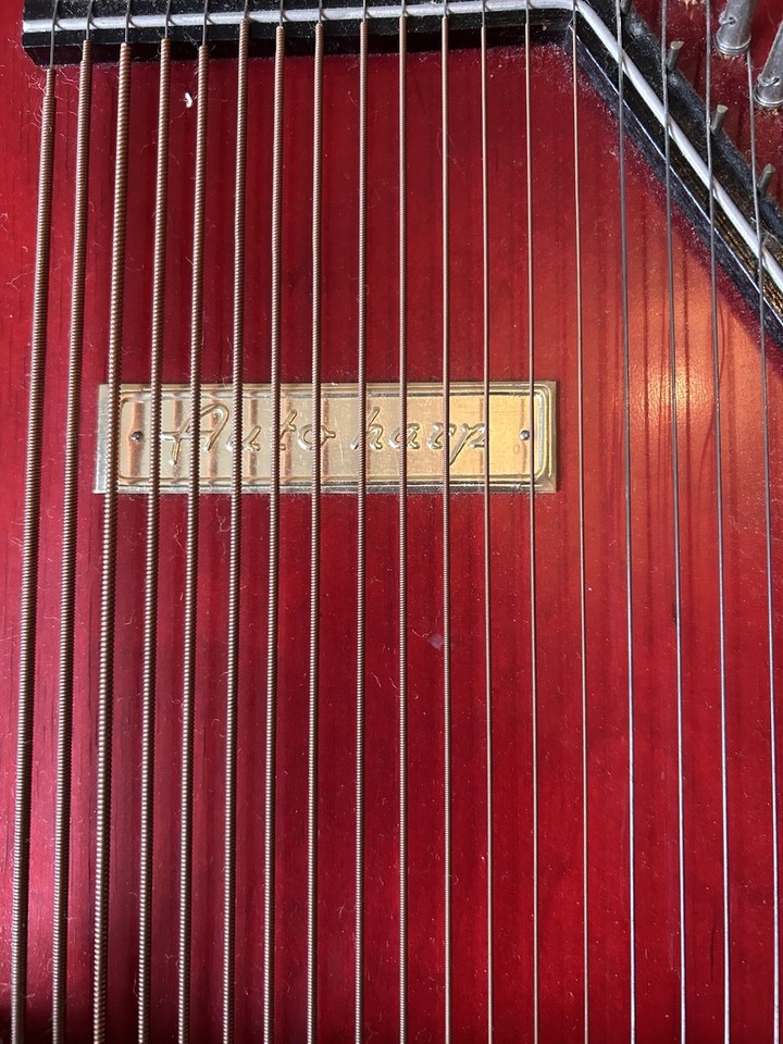 Vintage 12 Bar Autoharp Zither - German Made - Red Sunburst Finish ...