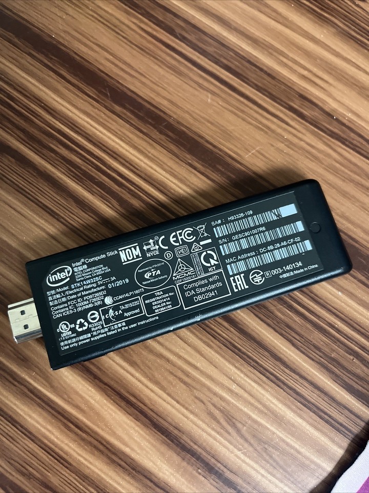 Intel Compute Stick STK1AW32SC Mini PC – Atom x5-Z8300 2GB 32GB – Stick ...