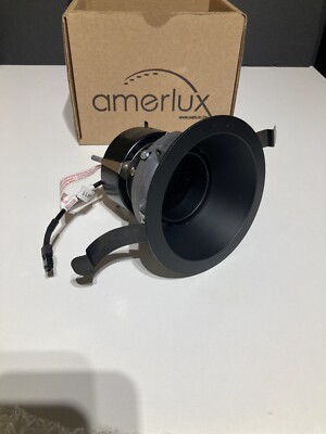 Amerlux Round Downlight, Model HDL-HP-RA-A14 MBB SP (BLACK) | eBay