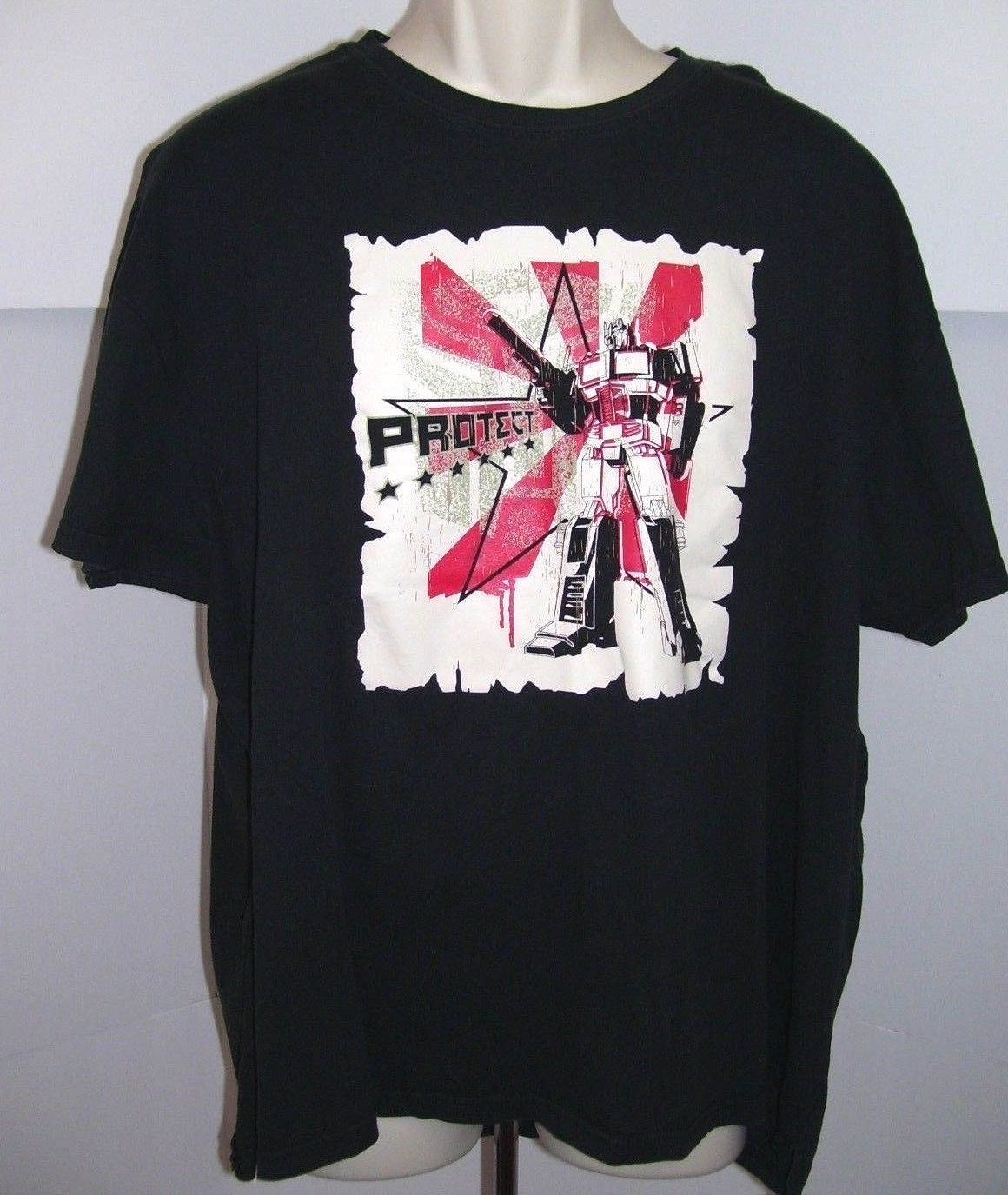 Hasbro Transformers Graphic Tee Men's T-Shirt XL Optimus Prime Protect ...