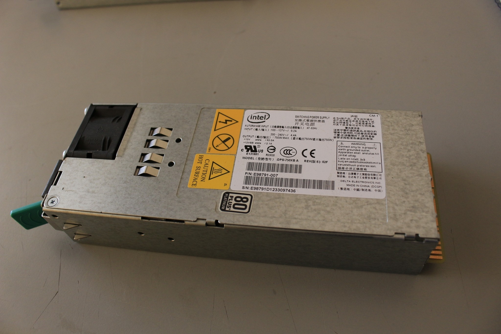 Intel DPS-750XB A 750W Switching Power Supply E98791-007 | eBay