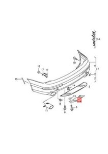 Genuine AUDI Q7 4LB Trim For Bumper 4L0807819Q | eBay