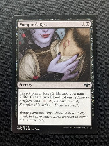 Magic the Gathering VAMPIRE'S KISS Innistrad: Crimson Vow #136 | eBay