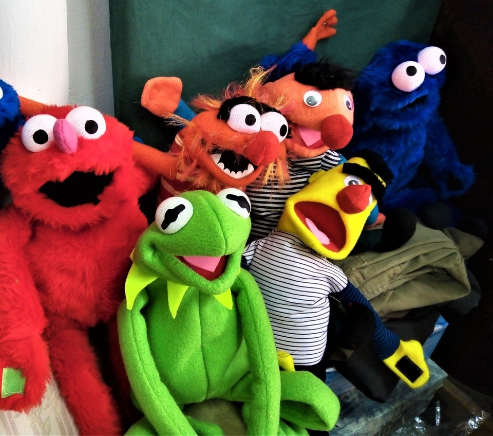 6 MUPPETS COLLECTION KERMIT ELMO ANIMAL COOKIE BERT ERNIE SESAME STREET ...