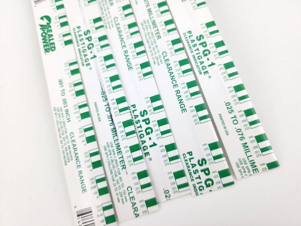 5pcs Plastigage Green Main Rod Bearing Clearance Gauge Indicator Tool ...