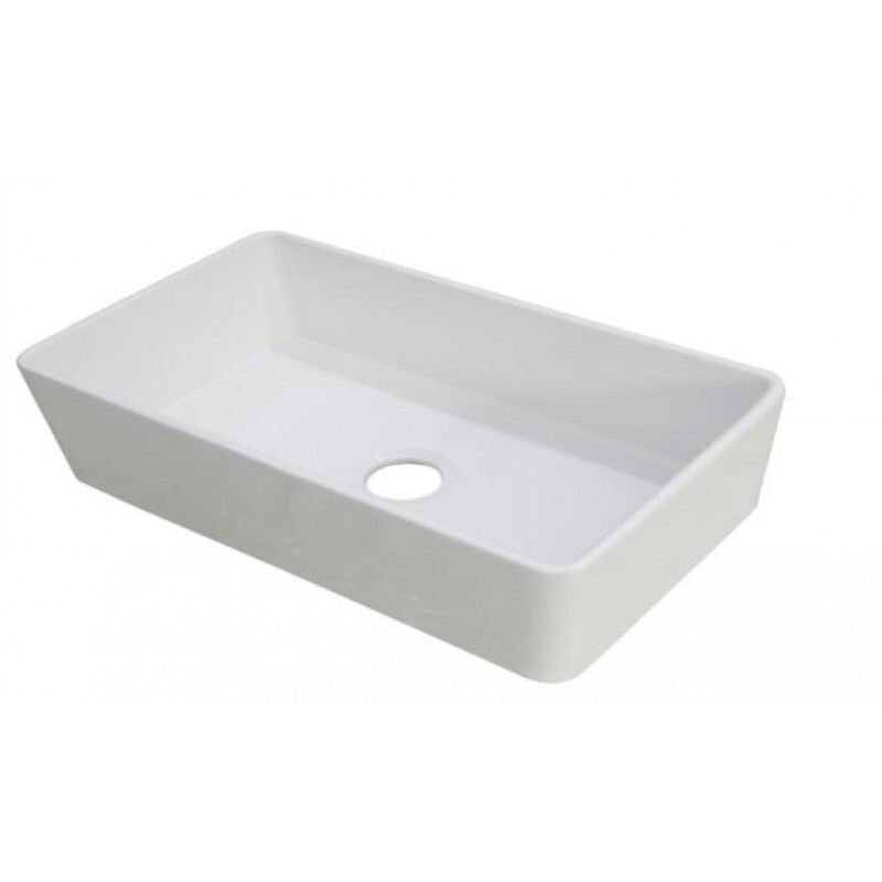 Square Drop in porcelain sink TA33 830*457*254mm | eBay