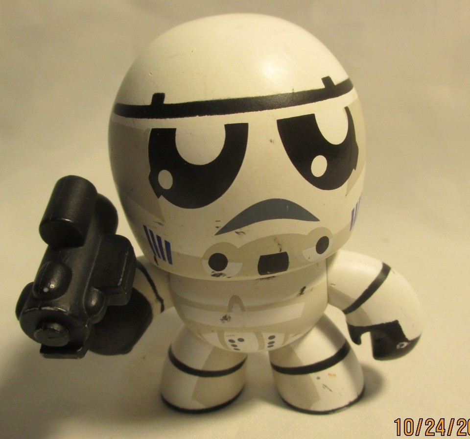 Mighty Muggs Lot of 4 Star Wars Yoda Darth Vader Stormtrooper & Capt ...