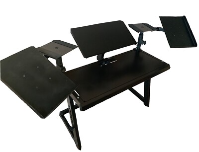 Portable DJ Stand, CDJ/Speaker stands With Desk and Laptop stand | eBay