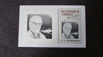 AUTHOR'S CHOICE #24 GEORGE BARR COVER DRAWING W/ BOOK BY J.N ...