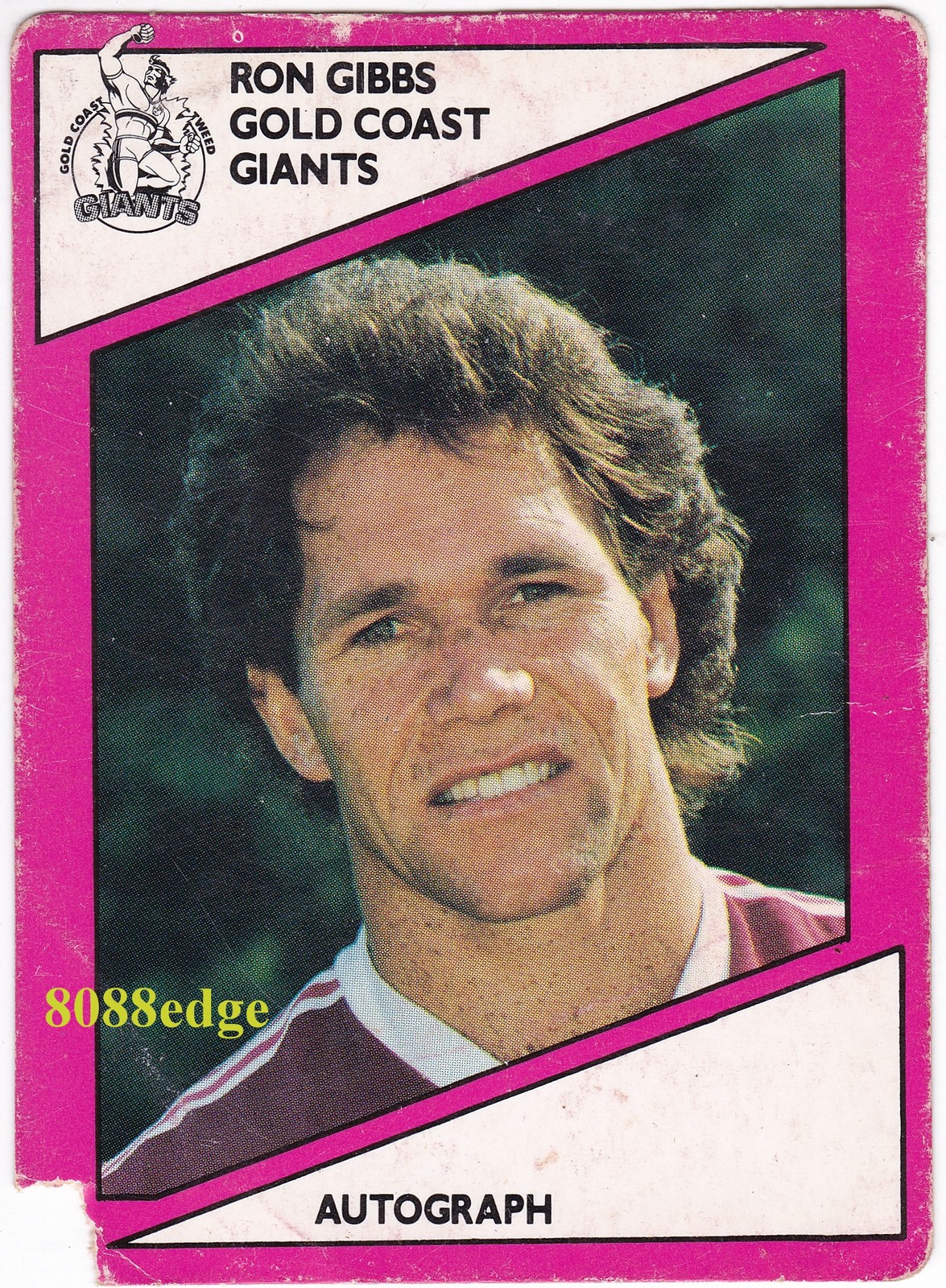 1988 SCANLENS RUGBY LEAGUE #120: RON GIBBS -GOLD COAST GIANTS/SEA ...