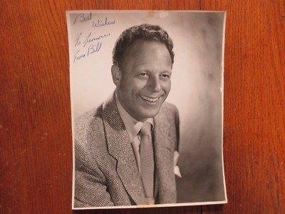 BILL GOODWIN(Died-1958)(Gracie Allen/Geo Burns)Signed 7 x 9 Black ...