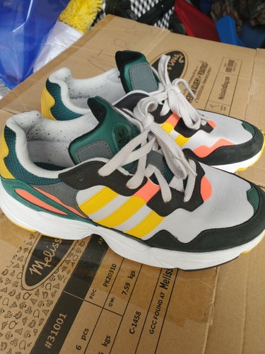 Adidas Originals Yung-96 Mens Green Gold Red Sneakers Shoes DB2605 Men ...