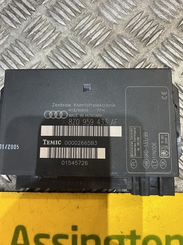 2000-05 Audi A2 8Z MK1 Convenience Comfort Control Module 8Z0959433AF ...