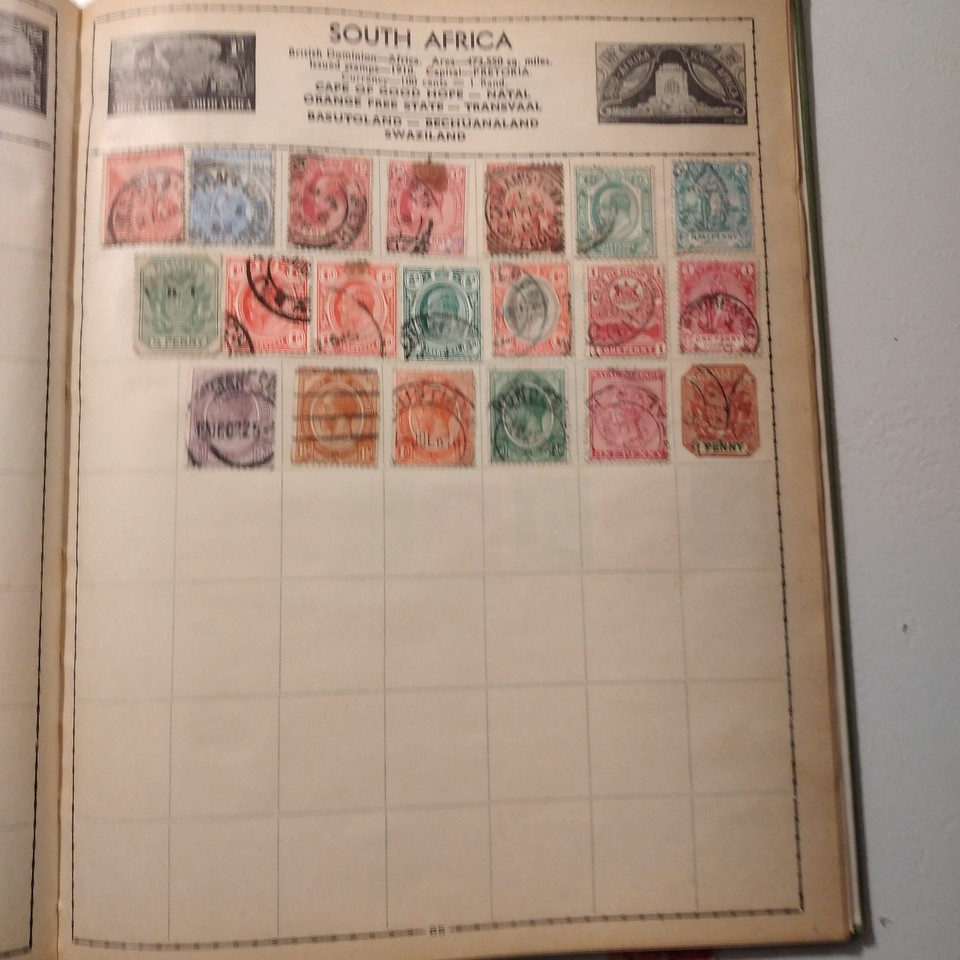 Comet stamp album 18cmx24cm + several 100 stamps 1970s & earlier | eBay UK