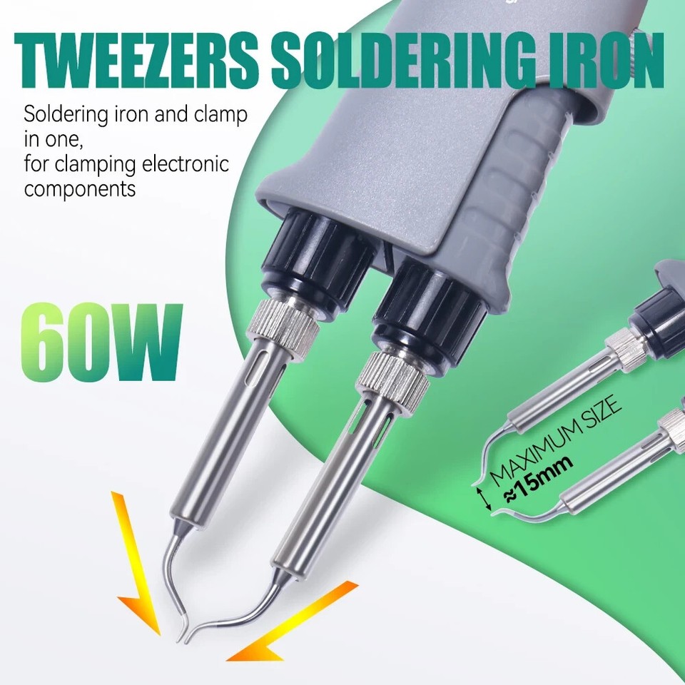 YIHUA 938D 60W Hot Tweezers Soldering Station Soldering Iron Kit SMD ...
