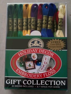 Vintage DMC Collection Embroidery Holiday Decor Embroidery Floss 30 ...