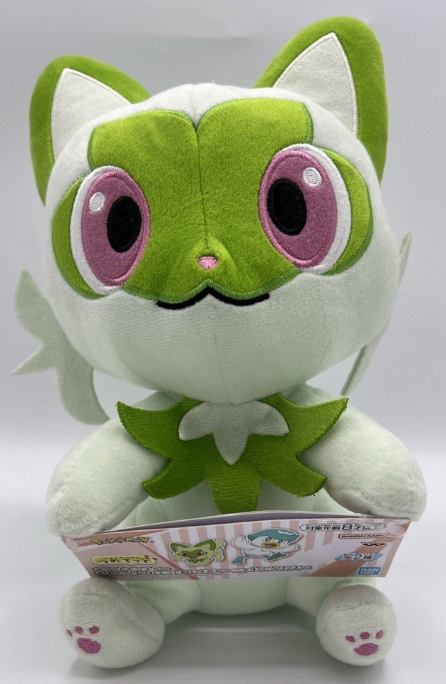 Pokémon Sprigatito Plush 11” Bandai Ban Presto NWT | eBay