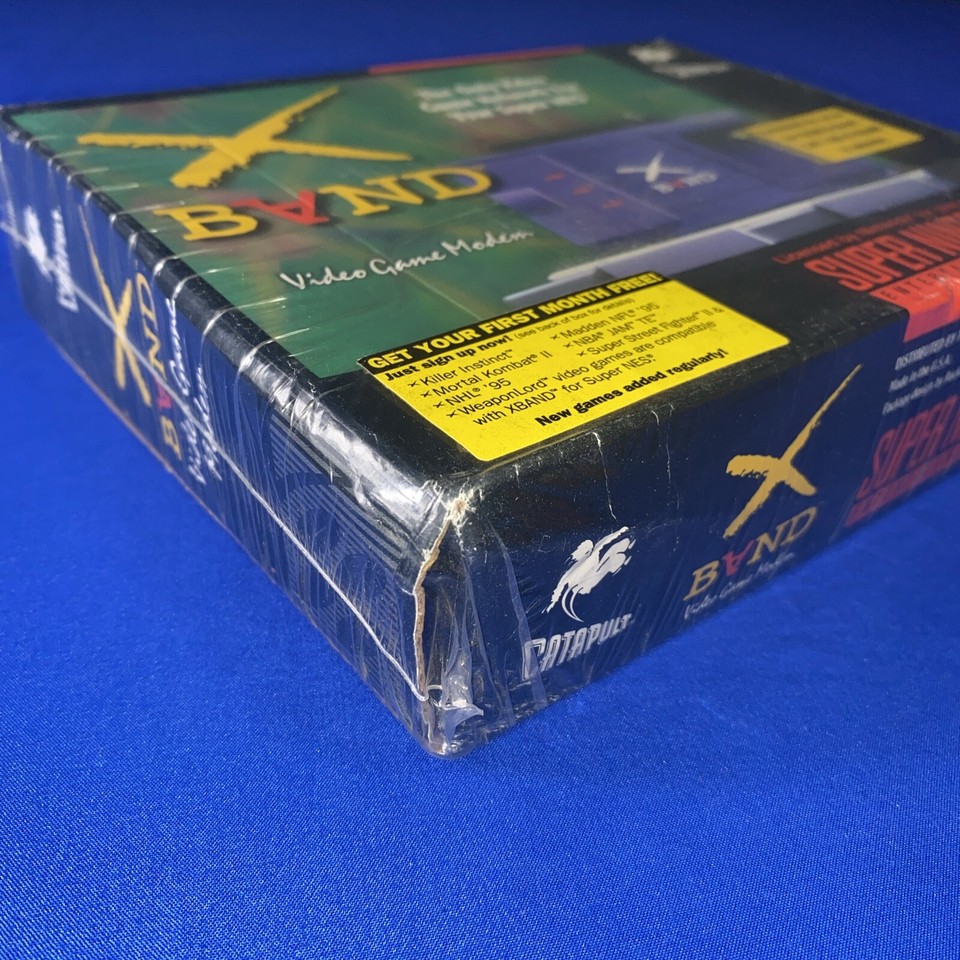 NEW 1991 Super Nintendo XBand X Band Video Game Network Modem SNES RARE ...