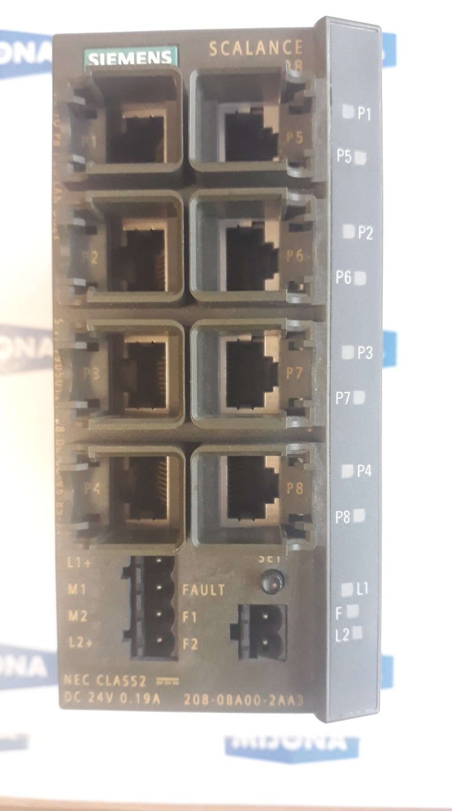 SIEMENS simatic NET INDUSTRIAL ETHERNET SWITCH SCALANCE X208 6GK5208 ...