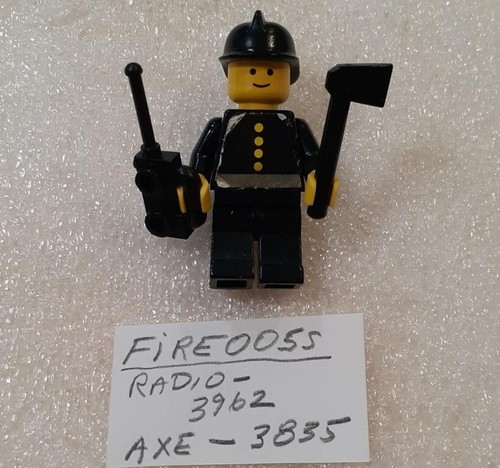 Vintage Lego Fire005S Fire w/Torso Sticker, Axe 3835 & Radio 3962 | eBay