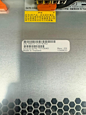 Oracle 7010640 585 Watt DC Input Power Fan Module for 2510 & 2540 Array ...