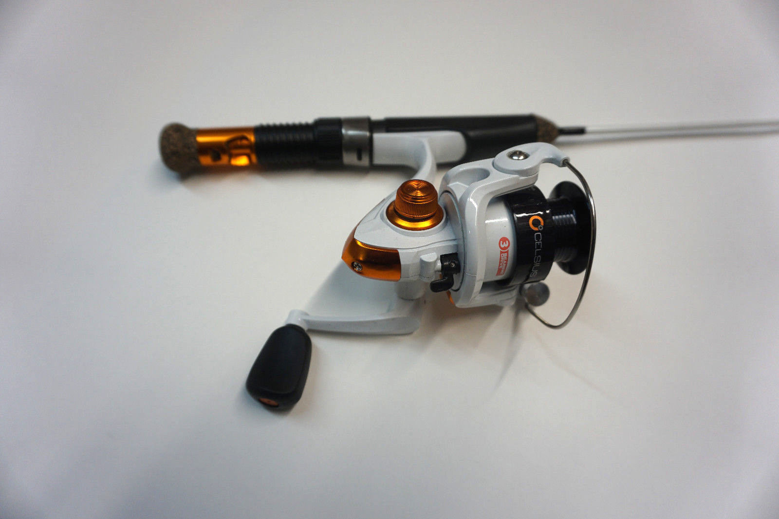Celsius Rowdy Rod 24" Light Ice Fishing Rod/Reel - TWO COMBOS #CE ...