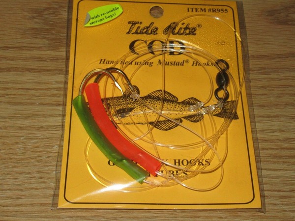 1 Cod Haddock Pollock Rig Tide Rite R955 Tubes Saltwater Fishing Rigs ...