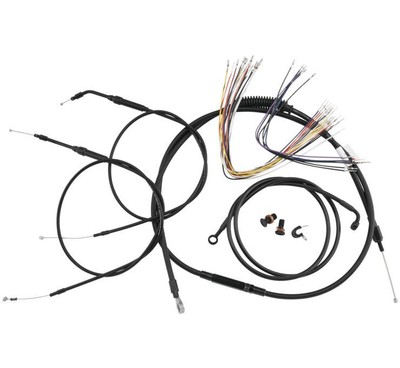 Burly [B30-1288] Cable and Brake Line Kits Black 16in. Gorilla Bars w ...