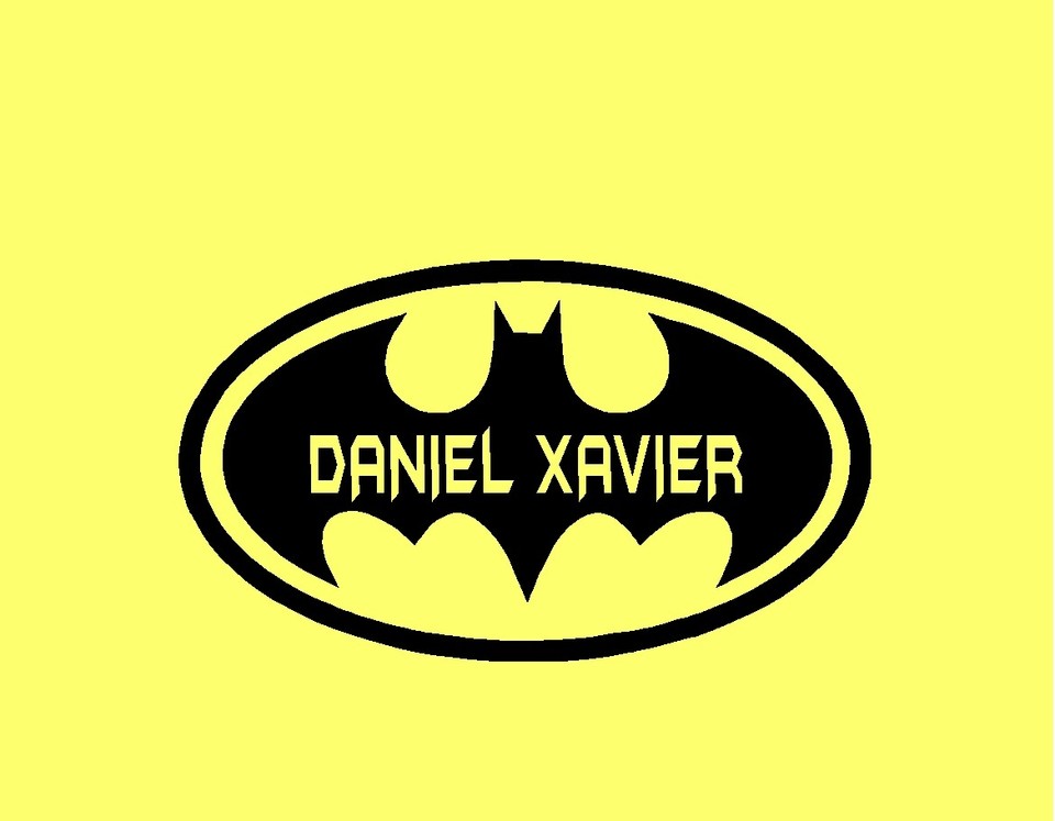Batman with Custom Name ~ Wall Decal | eBay