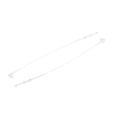 500pcs Snap Lock Security Loop Plastic Tag Fastener Clear | eBay