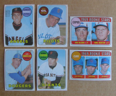 1969 TOPPS BASEBALL CARD SINGLES #590-664 COMPLETE YOUR SET U-PICK ...