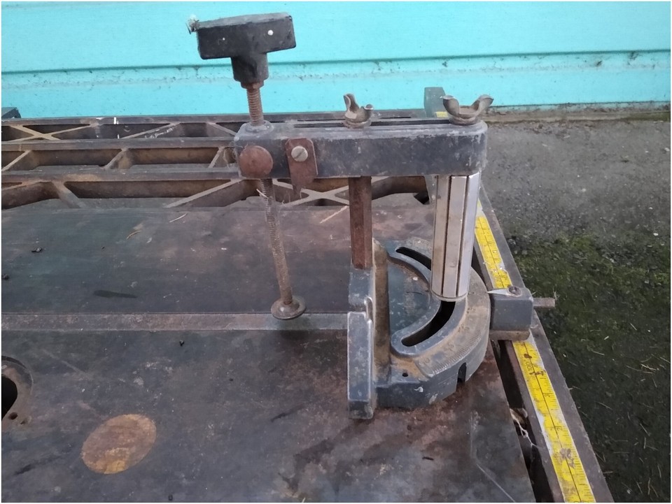 Old Vintage Sears Craftsman 10 Inch 15 Amp Cast Iron Jobsite Table Saw ...