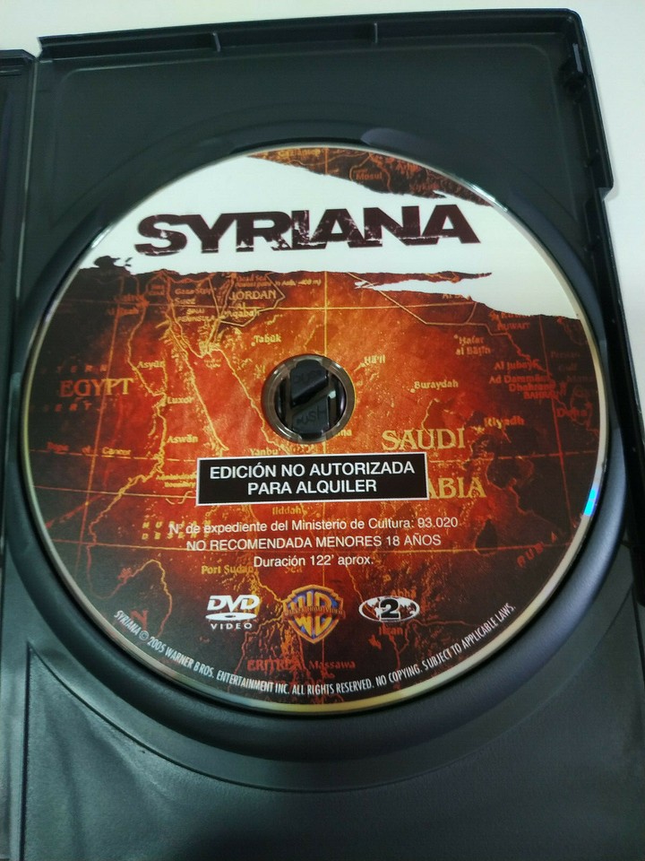 Syriana George Clooney Matt Damon - Region 2 DVD Spanisch Englisch - 3T ...